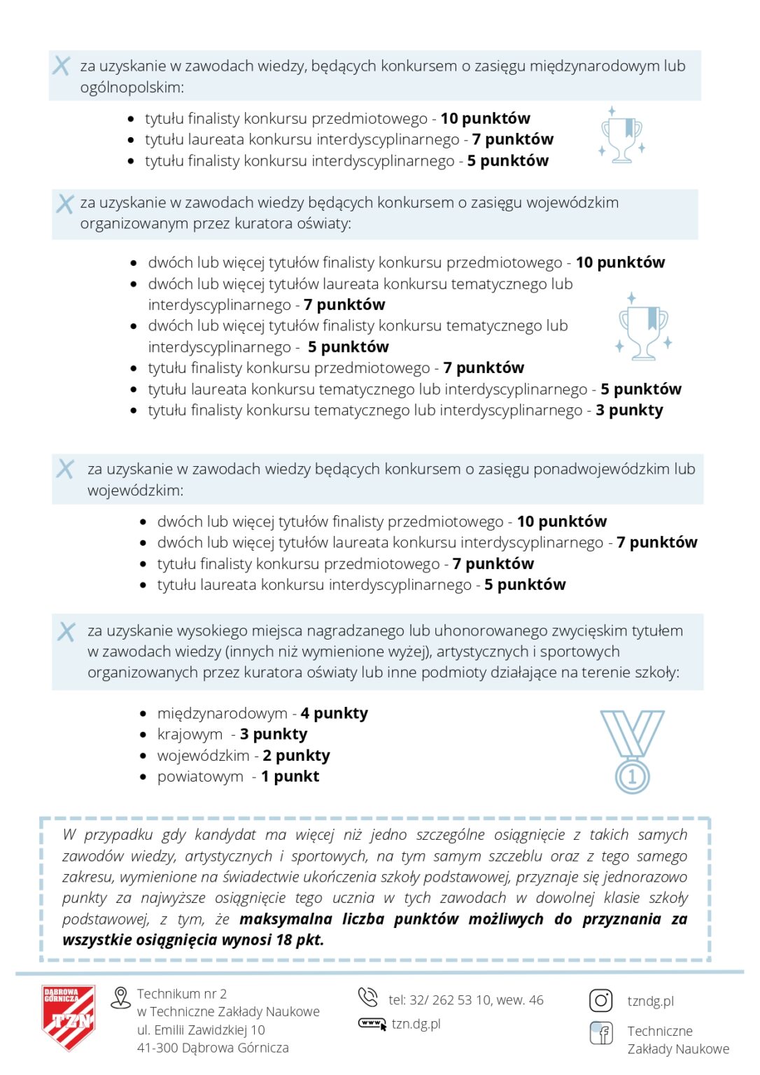 Regulamin rekrutacji 2025/2026 | Techniczne Zakłady Naukowe w Dąbrowie ...